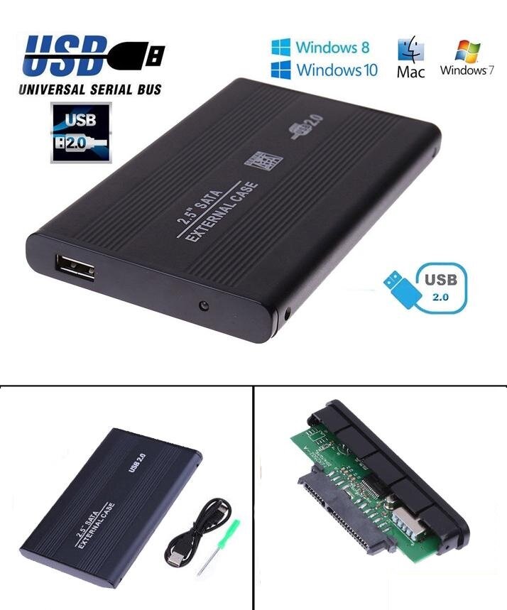 Купить внешний алюминиевый корпус/чехол/кейс для HDD 2,5 жесткого диска ...